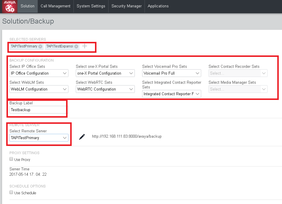 How to backup IP Office servers - Blog: Florian Wilke