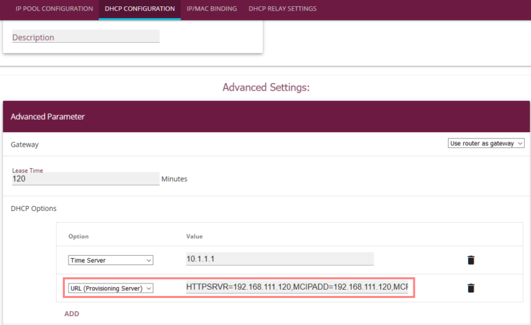 Bintec - DHCP Option 242 for Avaya IP phones - Blog: Florian Wilke